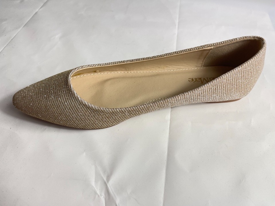 New women basic pointed toe ballet flats slip on loafer shoes all ...