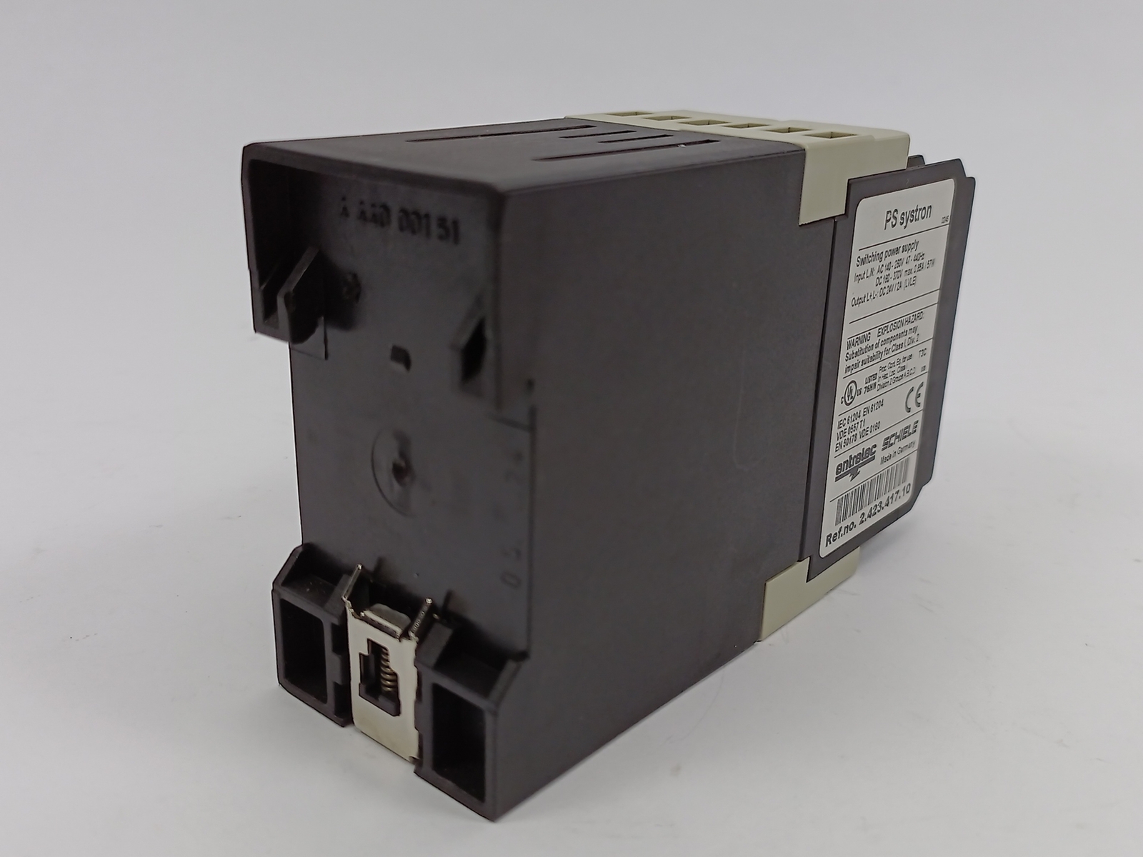 Entrelec Schiele 2.423.417.10 24V 2A PS Systron Switching Power Supply ...