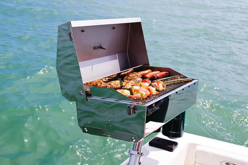 Portable Boat Gas Grill + Mount Accessories Marine BBQ Sailboat ...