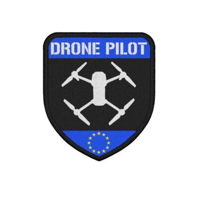 Patch Europe Drone Pilot Drohne Kamera Aufnäher Europa EU Beruf Klett ...
