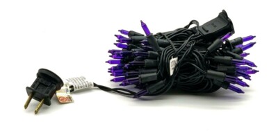 LKNW Indoor Outdoor 70 Lights 14.5 ft Purple Halloween Mini String ...