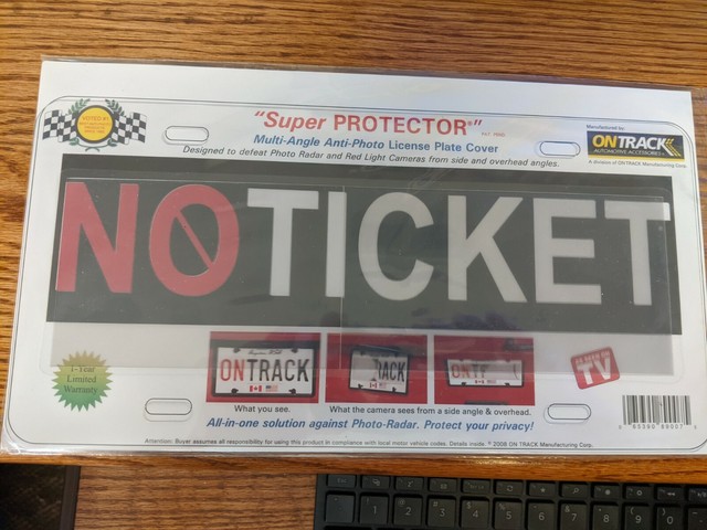 Ontrack Super Protector - The Ultimate Anti-photo Camera License Plate ...