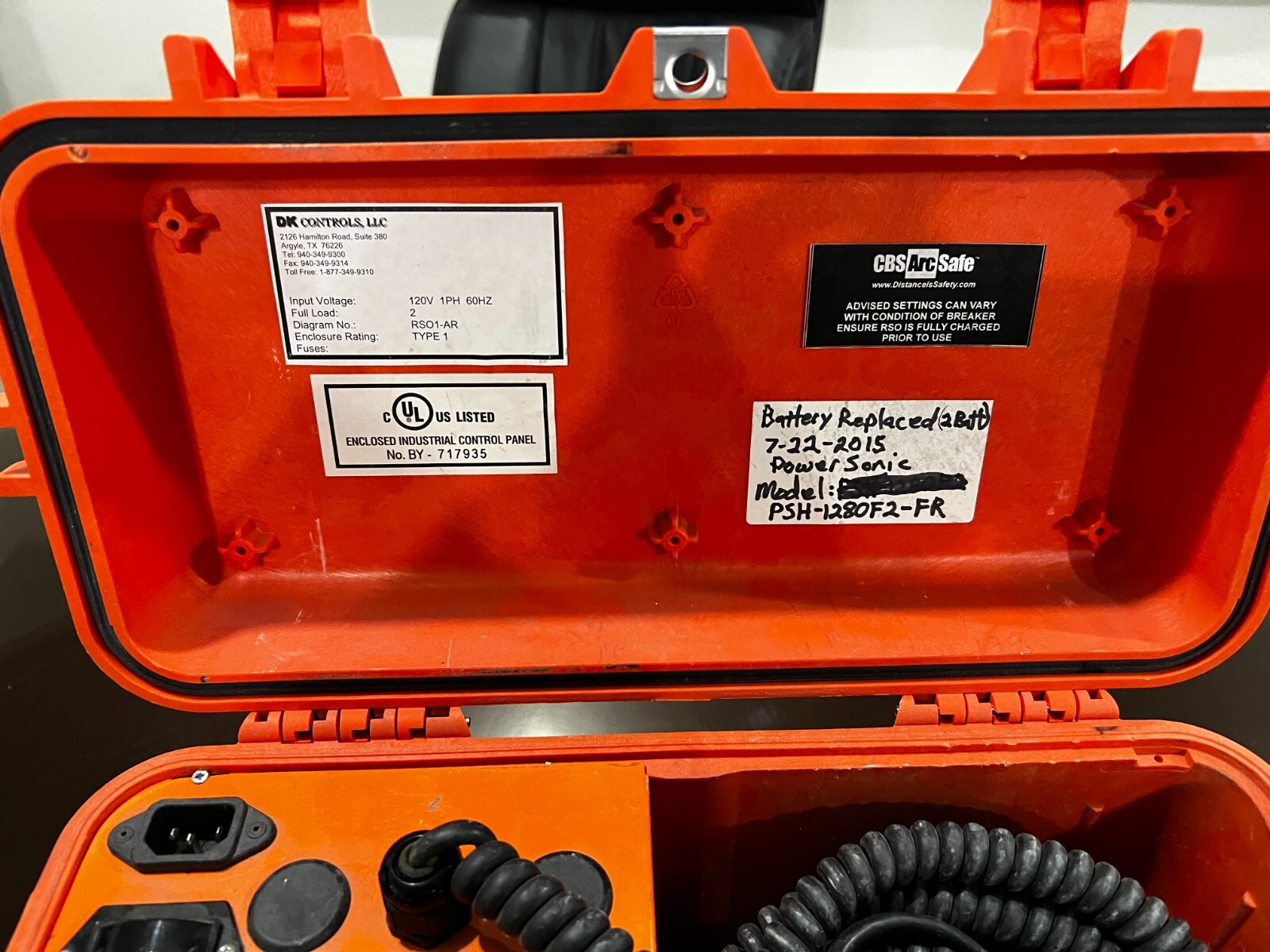 CBS ArcSafe Remote Switch Operator RSO-I-AR Enclosed Control Panel | eBay