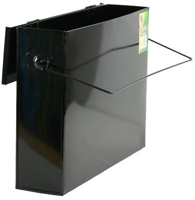 15L Ash Carrier Box Galv Metal Can Hot Fireside Tidy Bucket Container ...