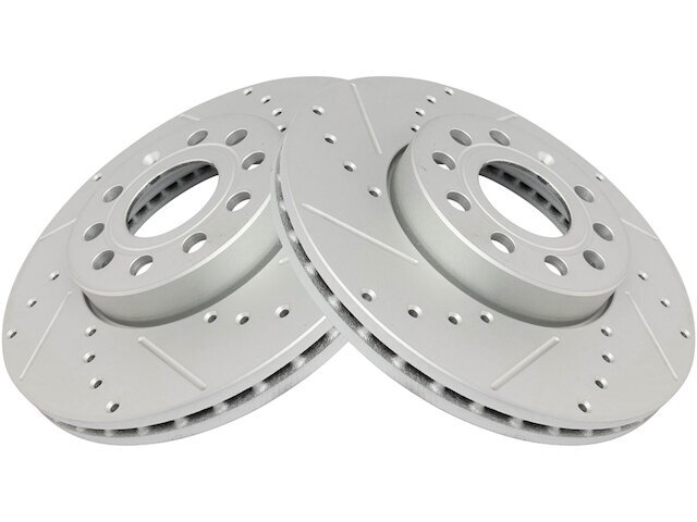 TRQ 89DX68J Front Brake Rotor Set Fits 2015-2019 VW Golf SportWagen | eBay