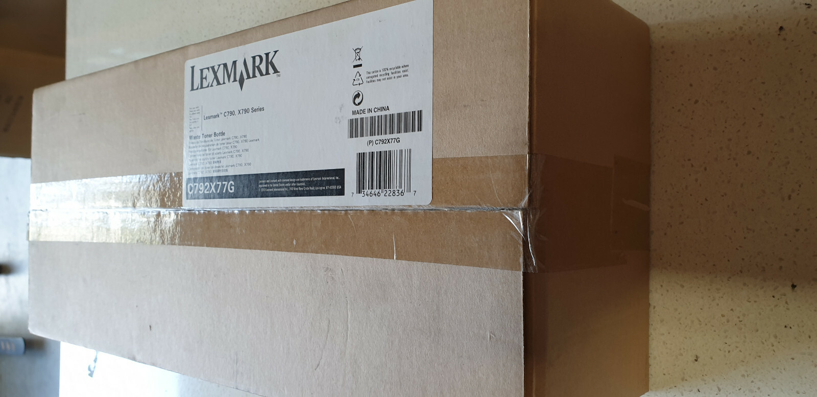 Genuine Lexmark Waste Toner Container C792X77G For Lexmark C790, X790 ...