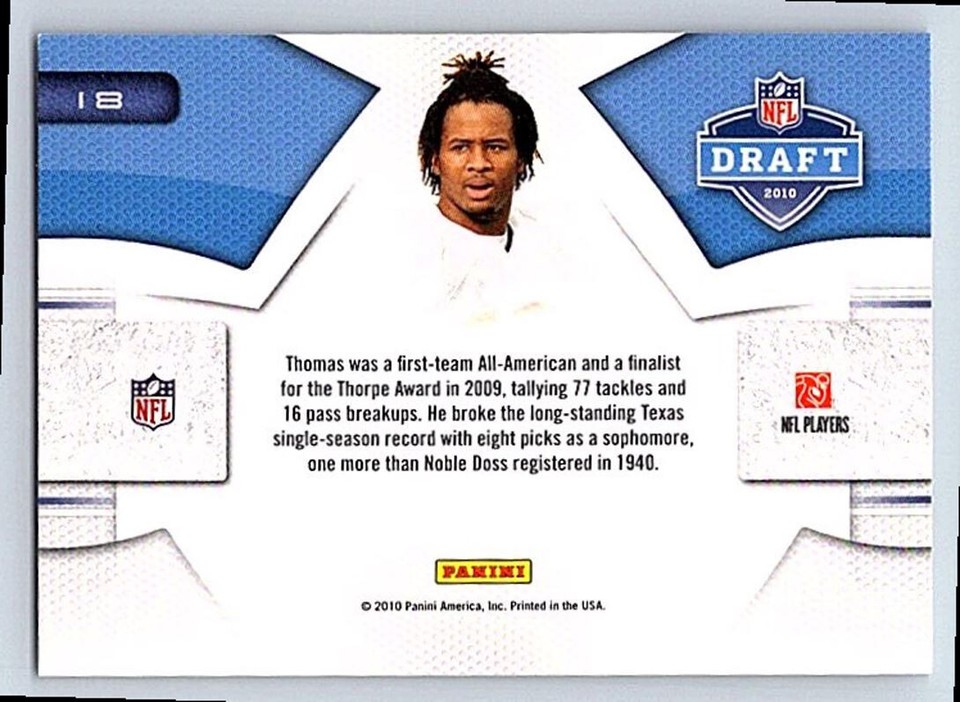 2010 Panini Prestige NFL Draft Earl Thomas 18 | eBay