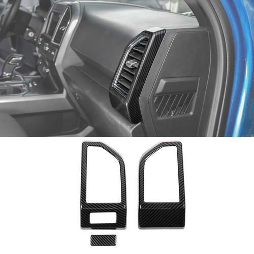 18pcs Carbon Fiber Interior Decoration Frame Cover Trim For Ford F150 ...