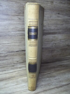 Vintage Ledger or diary book only 3 pages used heavy binder 372 pages ...