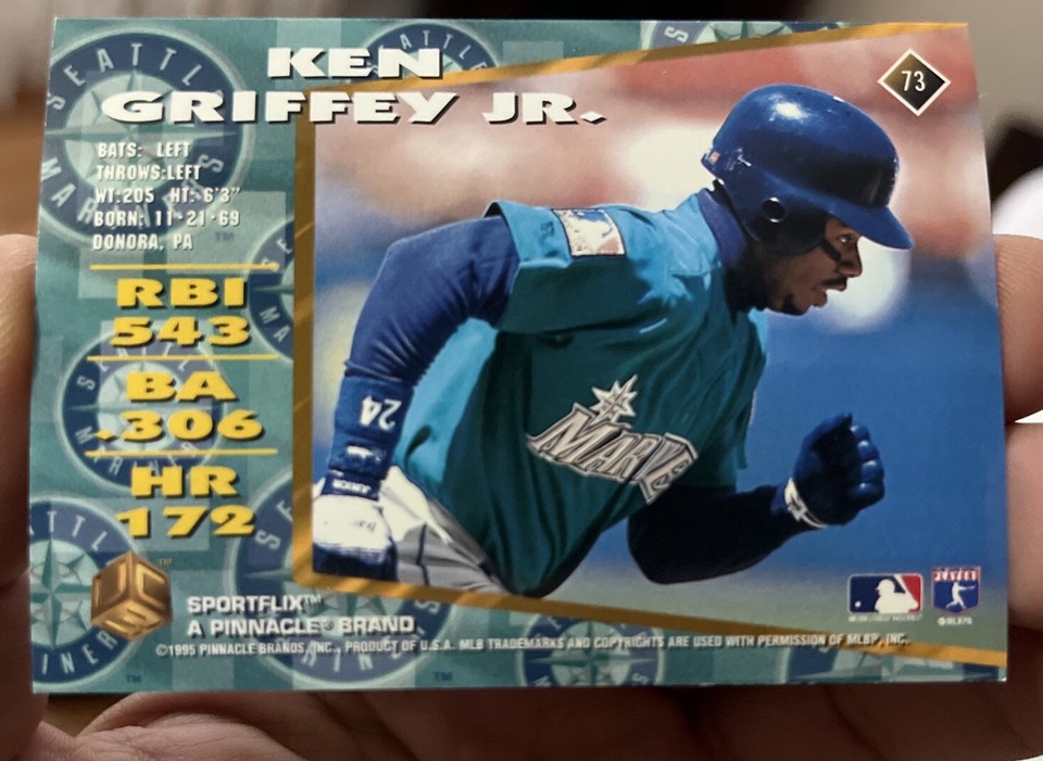 Ken Griffey Jr. 1995 Pinnacle Sportflix UC3 #73 ~ 3-D. QUANTITY | eBay