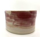Studio Art Signed Ceramic Glazed Burgundy Pink Pottery Bowl Planter | eBay
