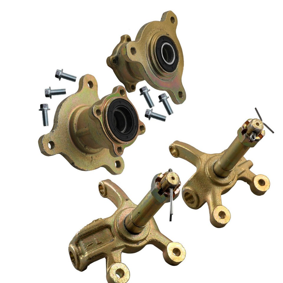 Front Rear Wheel Axle Hub Steering Spindle For Racing ATV Go Kart Quad ...