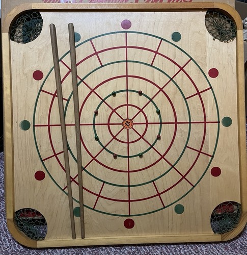 Carrom Double Sided Wooden Game Board *Board and Sticks Only* Vintage ...