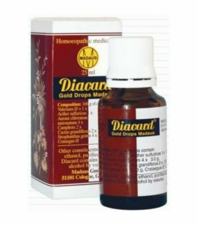 ADEL GERMANY Diacard Gold Drops Madaus 25 ML HOMEOPATHIC | eBay Australia