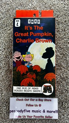 SWAG It's The Great Pumpkin Charlie Brown Mens Boxer Briefs Peanuts ...