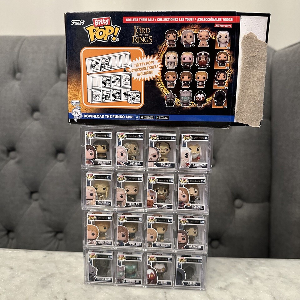Funko Bitty Pop The Lord Of The Rings Complete Full Set With Rare ...