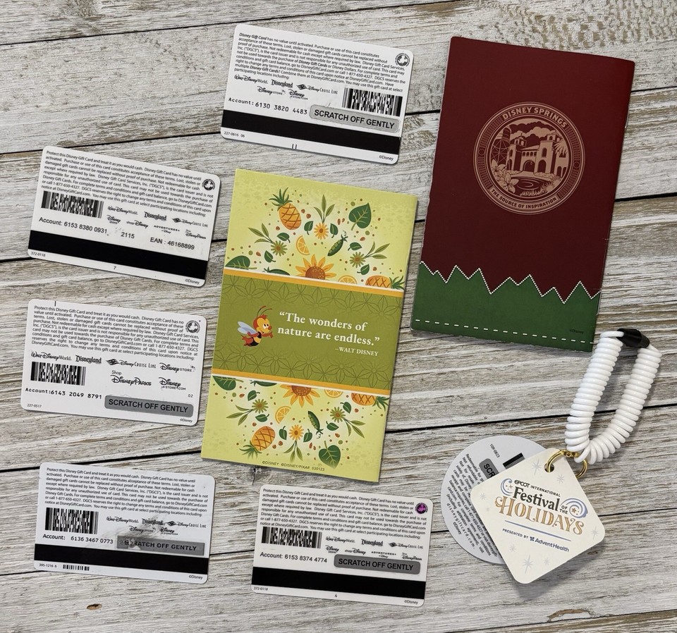 Disney Collector’s Gift Card Set! Reloadable! Exactly As Pictured! Zero ...
