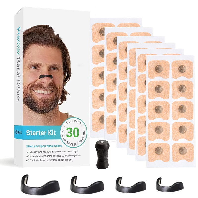 60PCS Magnetic Nasal Breathing Nose Dilators Starter Kit Nasal Strips ...