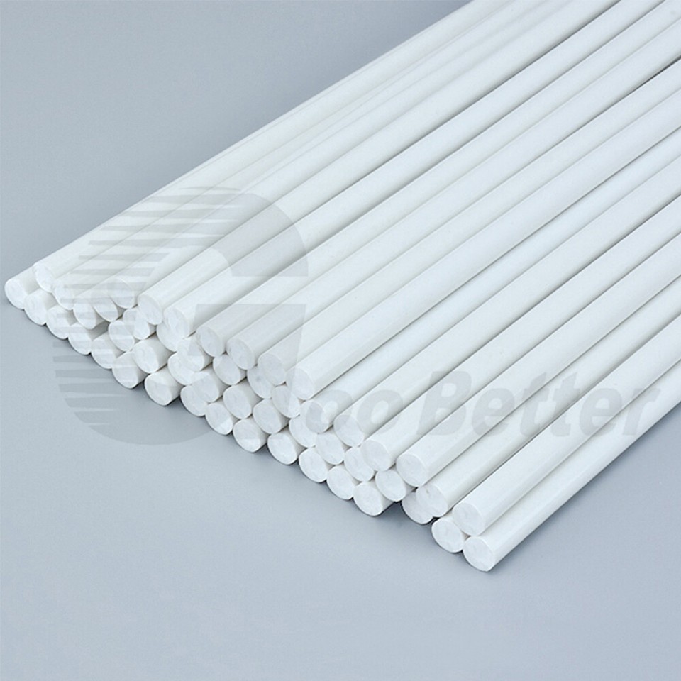 Ø 0.5mm-10mm Solid Round ABS Plastic Rod Bar White Length 250mm Model ...