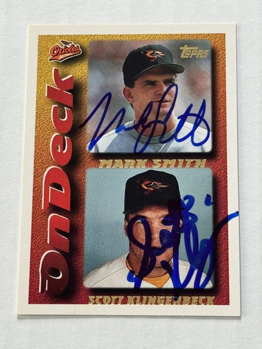 Scott Klingenbeck Mark Smith 1995 Topps On Deck RC Signed Autograph ...