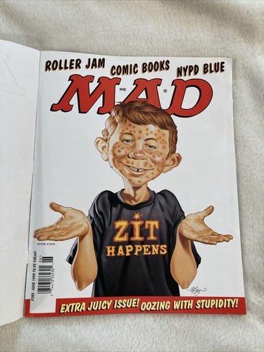 MAD Magazine Issue #382 June 1999 ROLLER JAM COMIC BOOKS NYPD BLUE ...