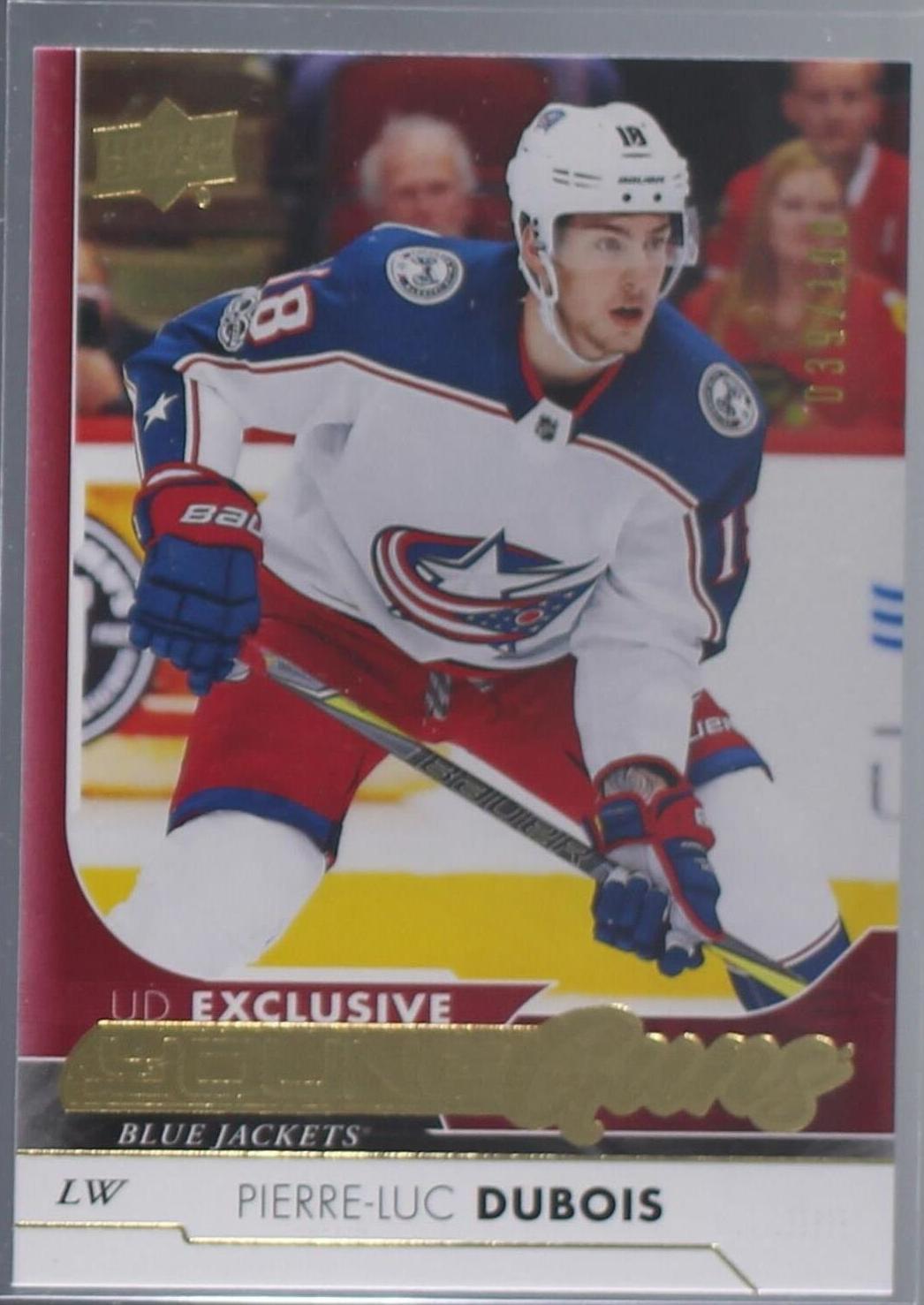 2017-18 Upper Deck - Young Guns Pierre-Luc Dubois #204 Exclusives /100 ...