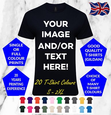 Mens Personalised T Shirts - Names, Logos, Text, Photos - Your Custom ...