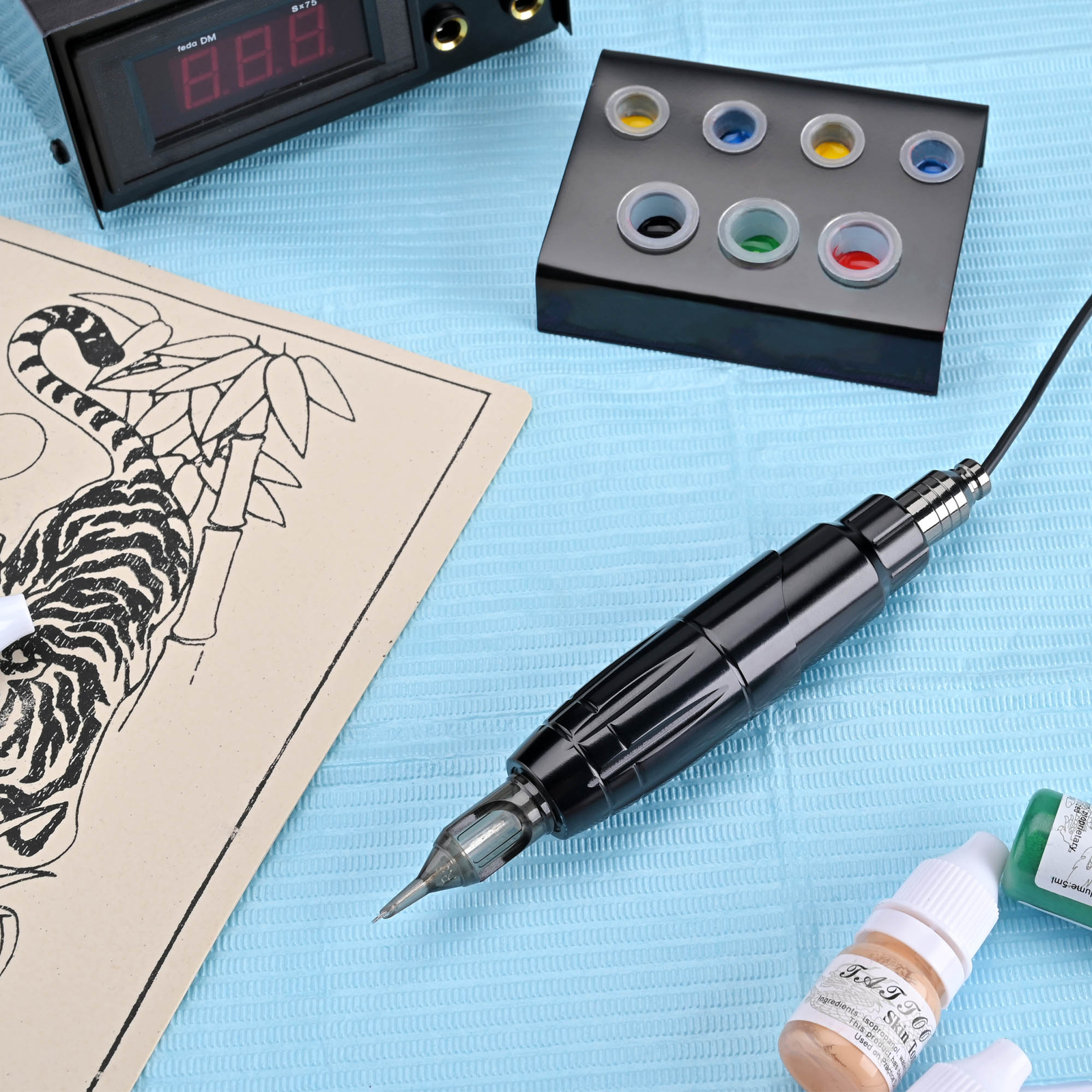 Tattoo Pen Machine with RAC Cord Aluminum Alloy for Tattoo Artist ...