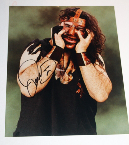 SIGNED Mick Foley Mankind Autograph 8x10 1998 Photograph WWF WWE WCW ...