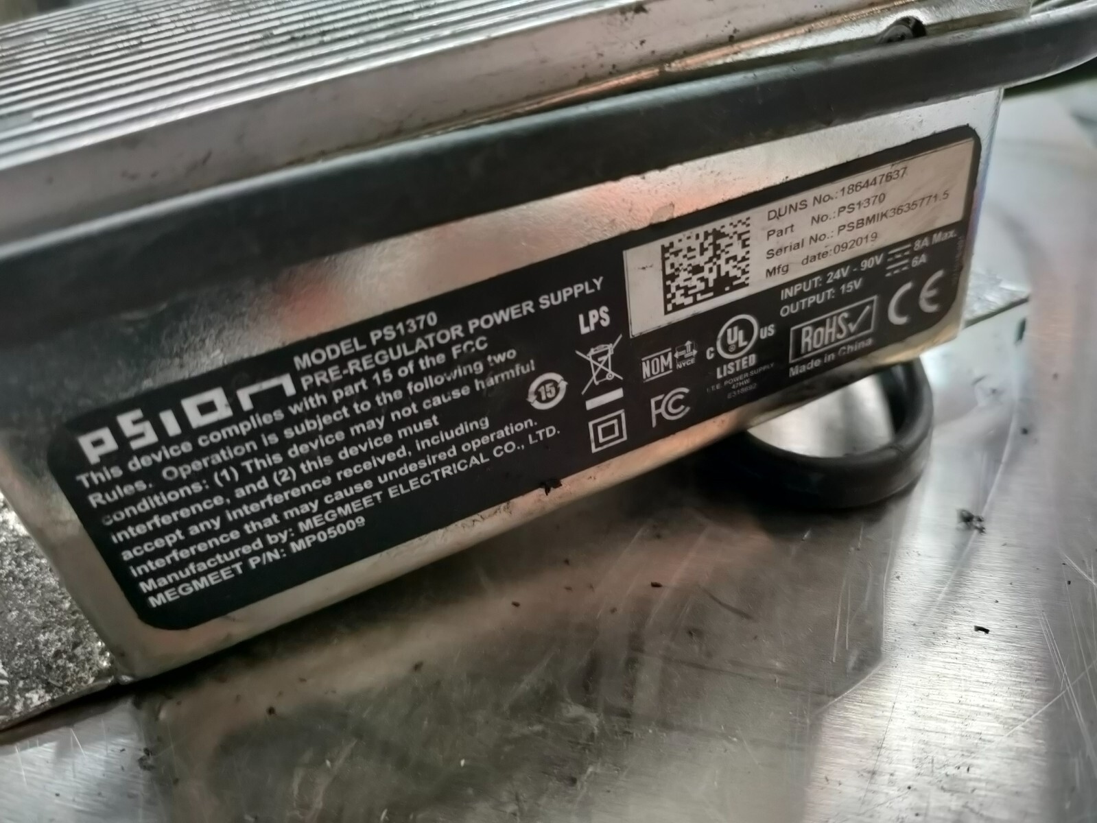 PS1370 PSION Pre-regulator 19-90 VDC in, 15 VDC out, 90w | eBay