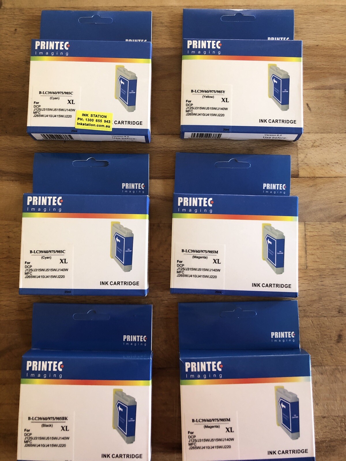 6 X Printec Imaging Ink Cartridges - For DCP And MFC Models | eBay ...