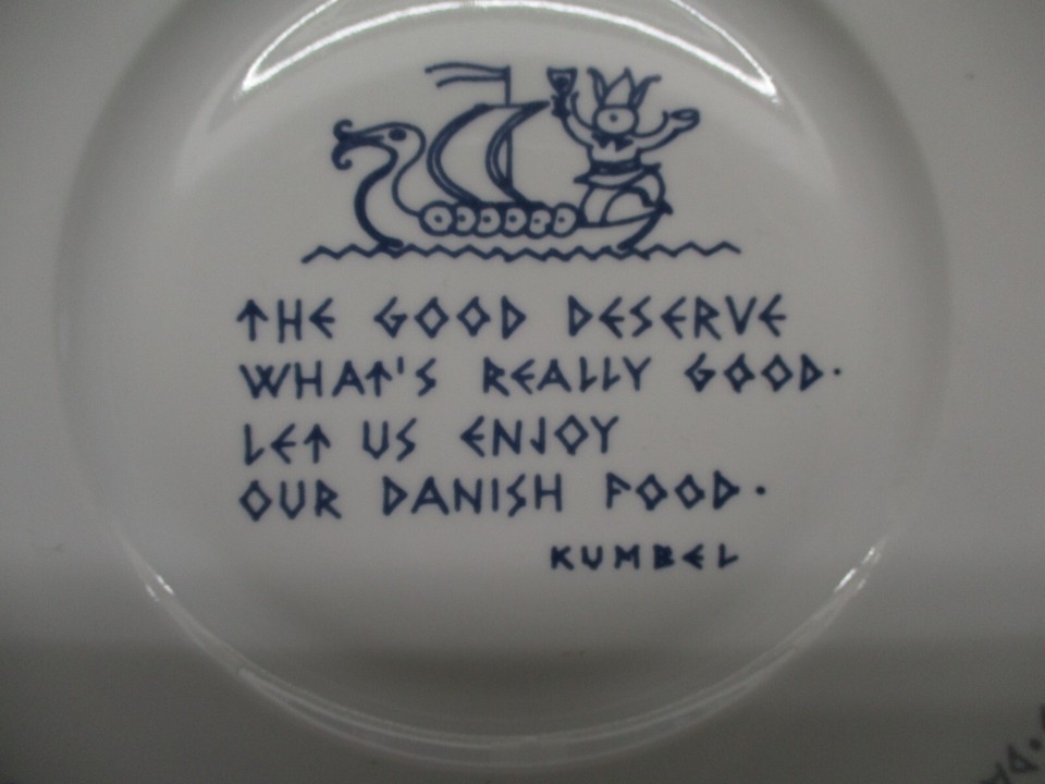 Vtg Lyngby Denmark Tuborg Beer Wall Plate Danish Food Kumbel Viking ...