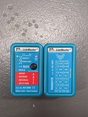 Ideal Linkmaster 62-200 Data Communications Cable Tester Used ...
