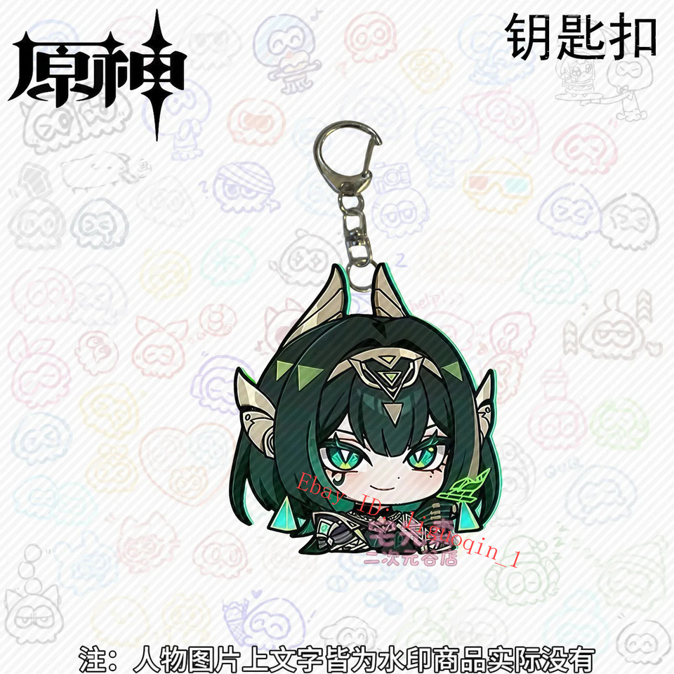 4Pcs/set Genshin Nefer Kyryll Nicole Reeyn Sandrone Acrylic Keychain ...