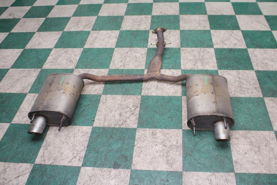 06-13 LEXUS IS250 Rear End Exhaust Dual Muffler Pair Pipe Unit OEM ...