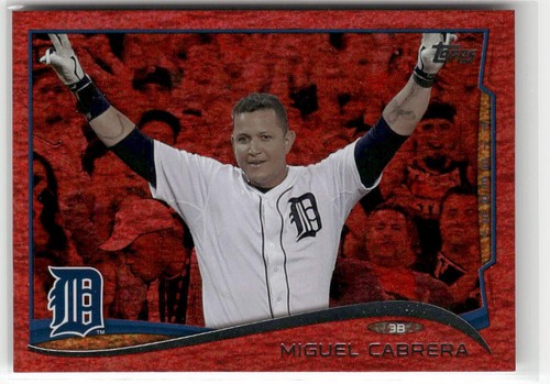 2014 Topps #250 Miguel Cabrera Red Foil ☘️180 | eBay