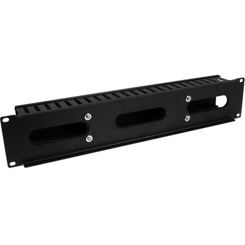 Startech 2u Horizontal Finger Duct Rack Cable Management Panel With ...