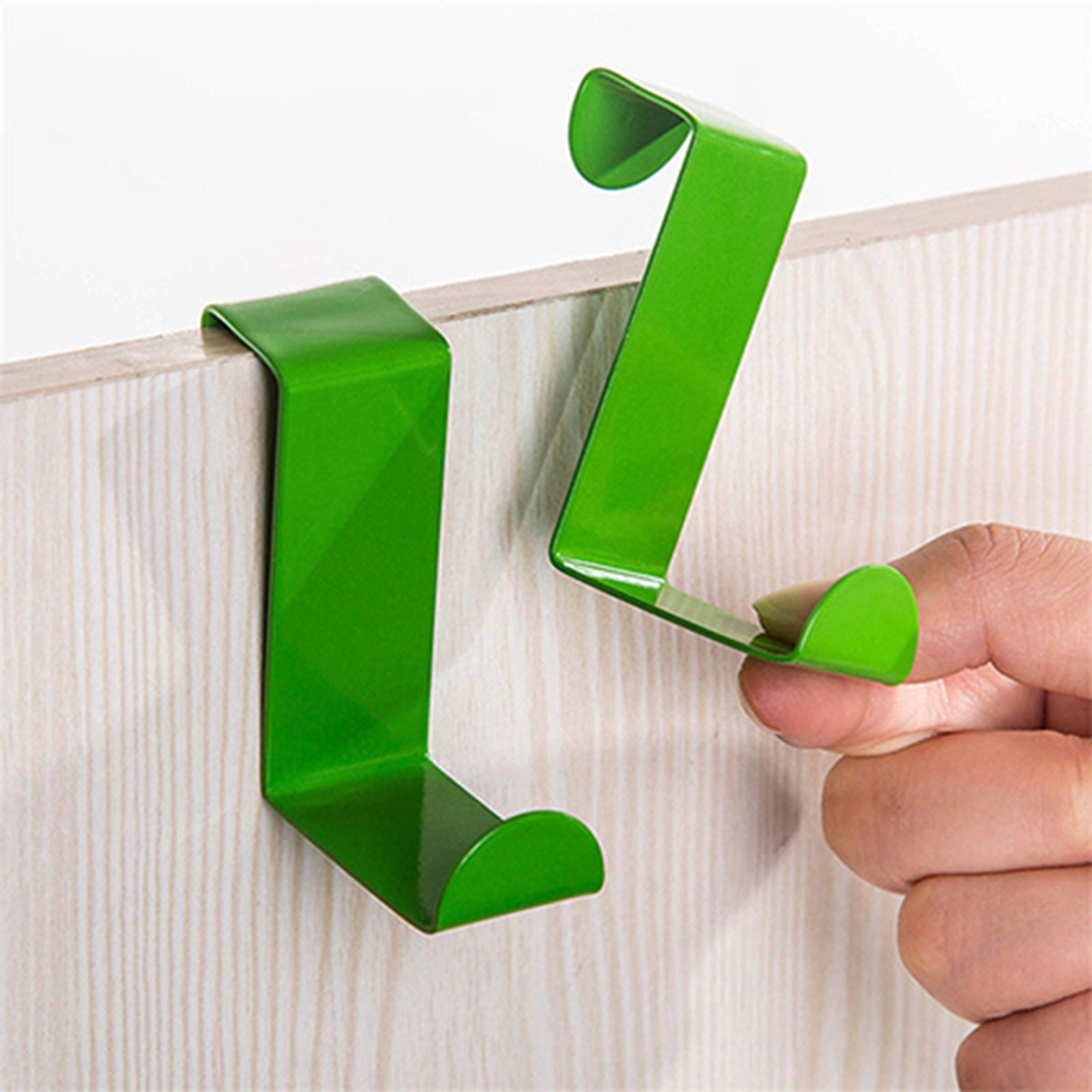 2Pcs Over The Door Hooks Hanging Clothes Towel Hanger Coat Robe Holder ...