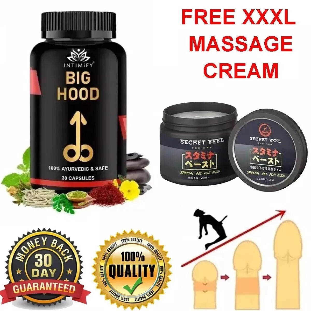 Rock Hard Fast Acting Male Male Performance Enhancement 30 Pills ...