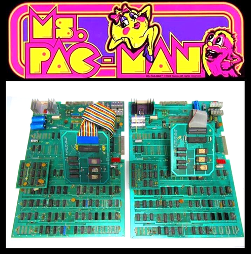 Midway, [2x], Ms. Pacman, Arcade, PCB, Board Sets | eBay