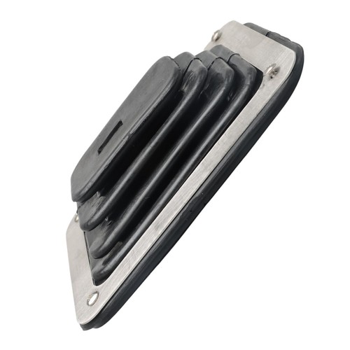 Rubber Universal Shifter Boot Kit with Chrome Plate 5-5/8" x 6-3/4" for ...