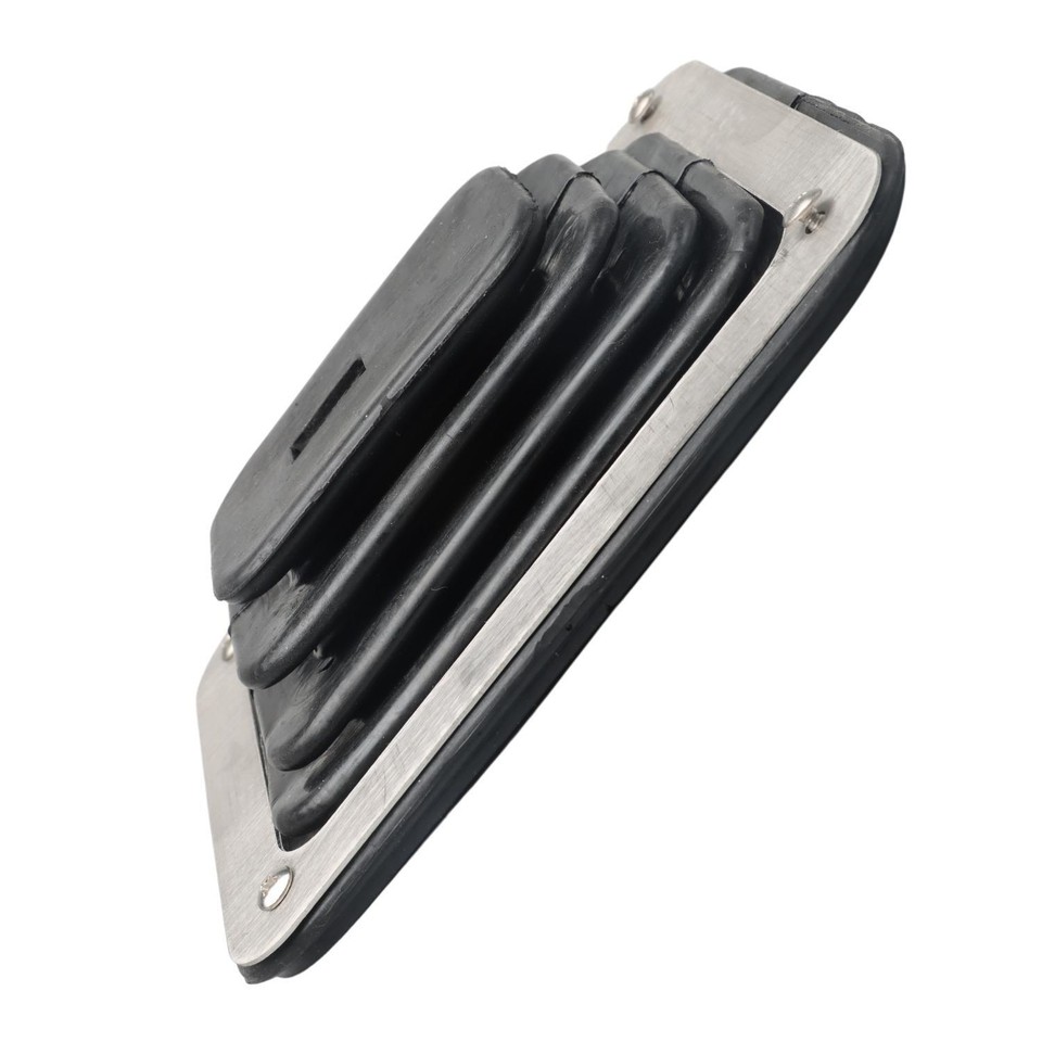 Rubber Universal Shifter Boot Kit with Chrome Plate 5-5/8" x 6-3/4" for ...