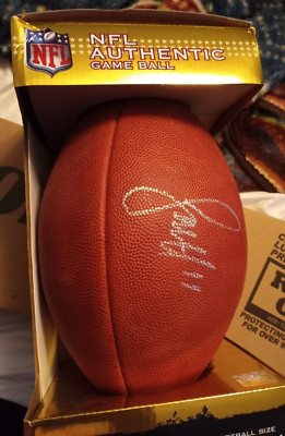Larry Fitzgerald Autographed official NFL The Duke Football W/COA OG ...