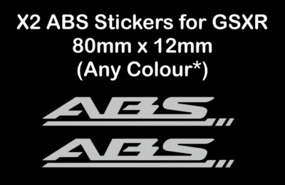 X2 ABS Decals / Stickers for GSXR | eBay UK