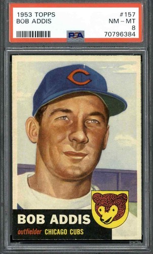1953 Topps - Bob Addis #157 Bio Information is White for sale online | eBay
