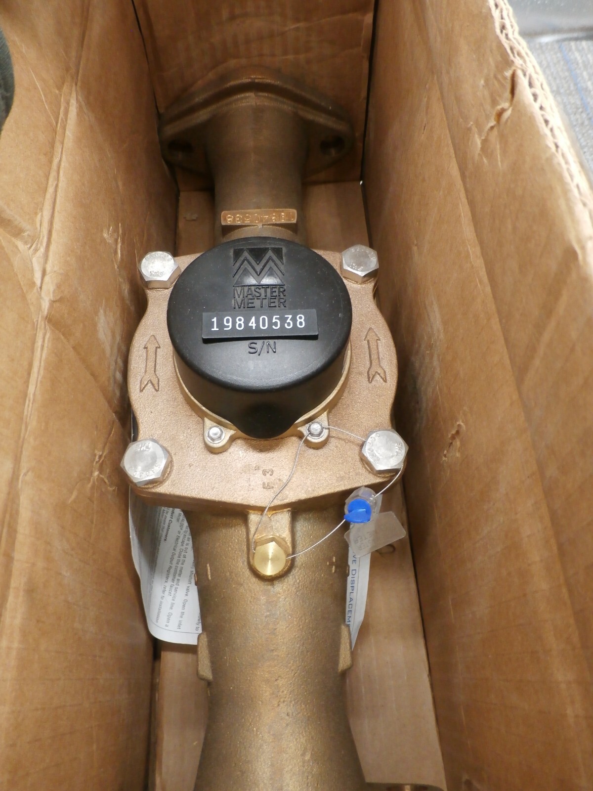 Master Meter M23-A00-A03-0101A-1 Bronze 2" Flanged Water Meter Gallons ...