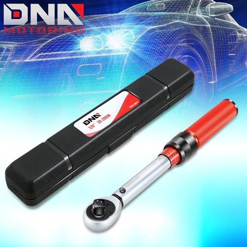 3/8" 20-200IN.-LB Mechanic Adjustable Click Torque Wrench w/ Storage ...
