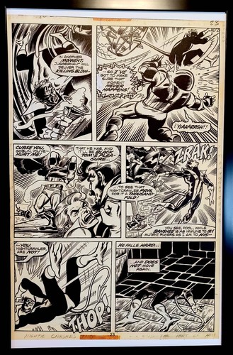 X-Men #102 pg. 23 by Dave Cockrum 11x17 FRAMED Original Art Poster ...