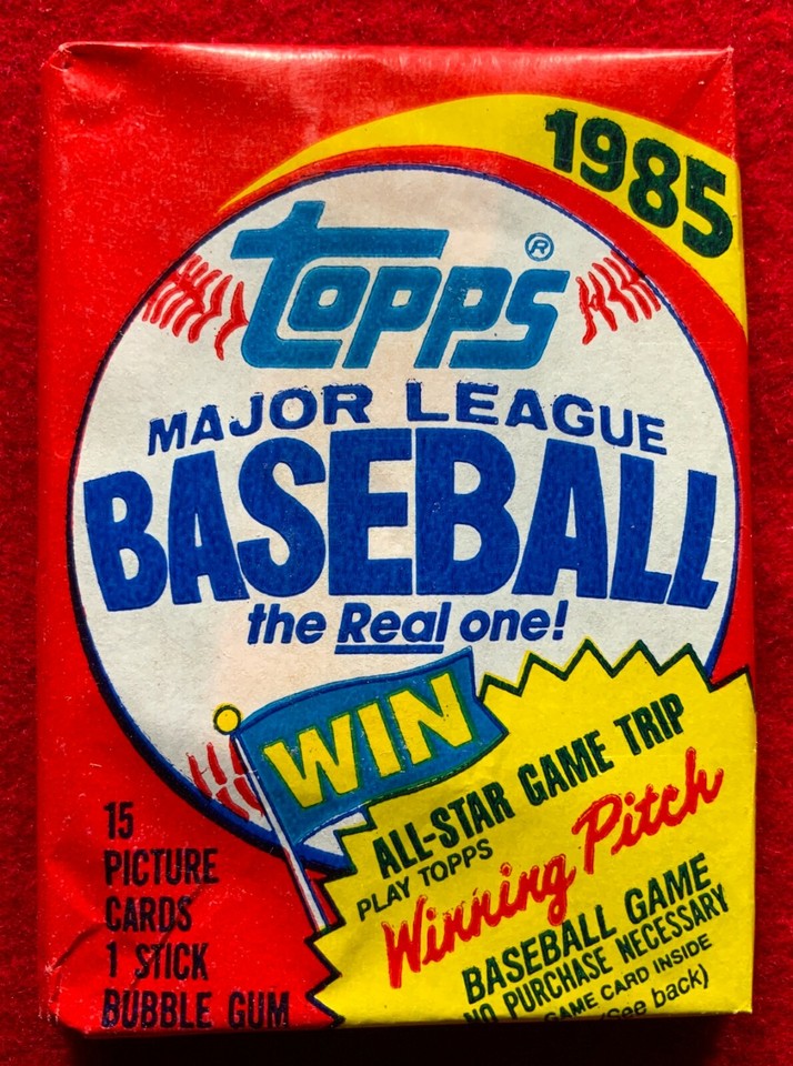 1982 1983 1984 1985 1986 1989 1991 1992 TOPPS BASEBALL CARD WAX ...