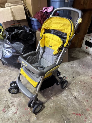 PEG PEREGO BABY STROLLER, Aria Yellow & Silver TRAVEL STROLLER | eBay